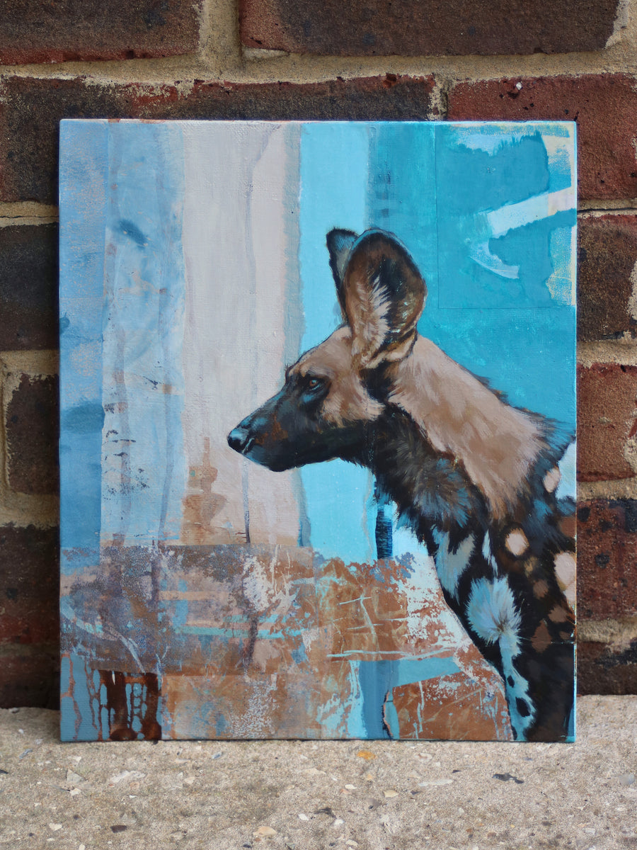 31/66 African Painted Dog Painting series – Heather Irvine Wildlife and ...